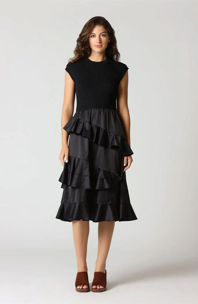 Solid Layered Long Dress – shoprodeodrive