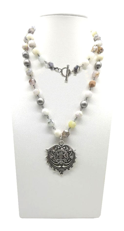 Elestren 34" Opal Prism Pendant Necklace – shoprodeodrive