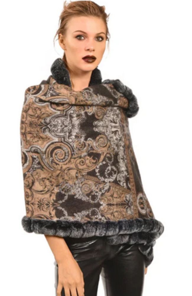 Woven Wrap with Rex Rabbit Fur – shoprodeodrive